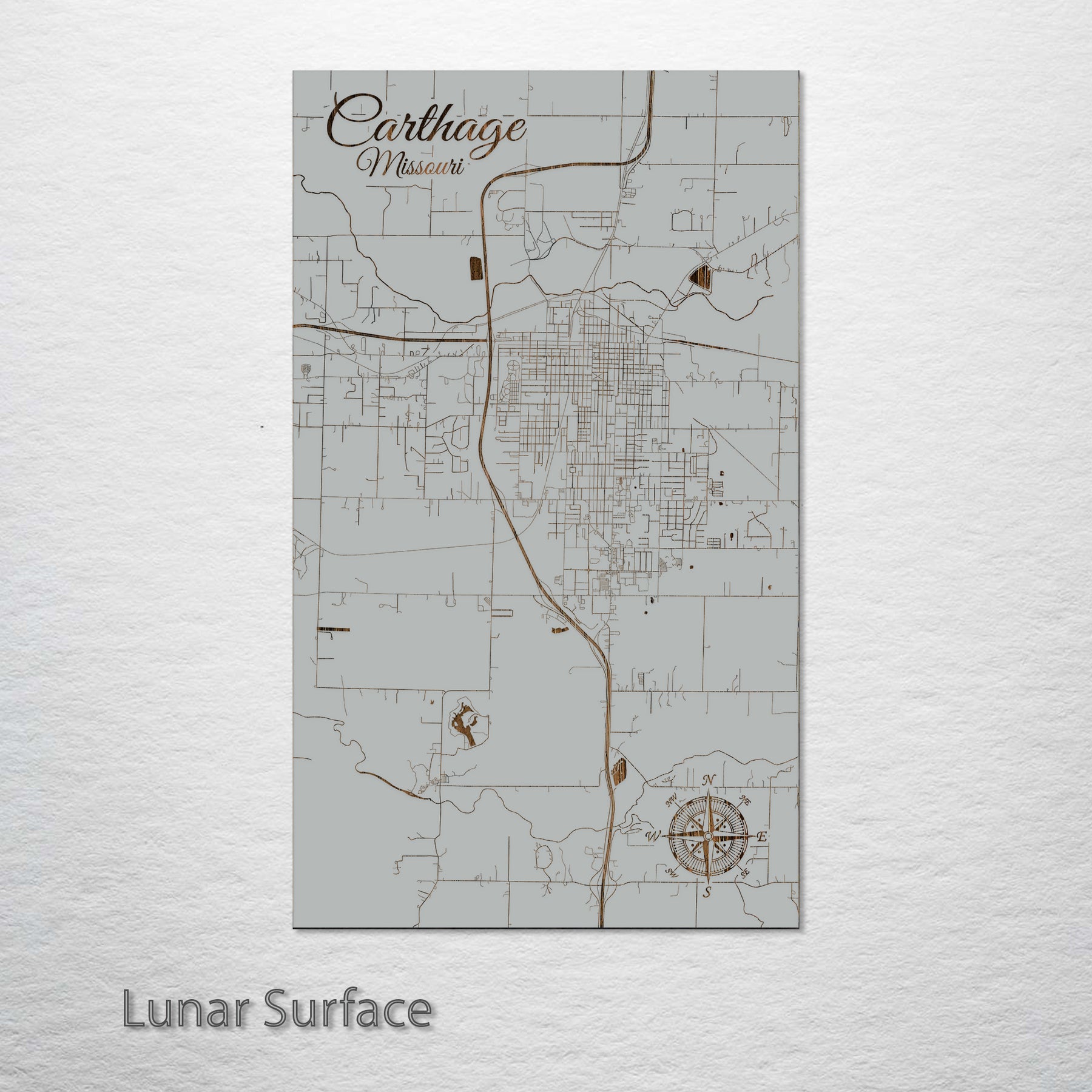 Carthage, Missouri Street Map