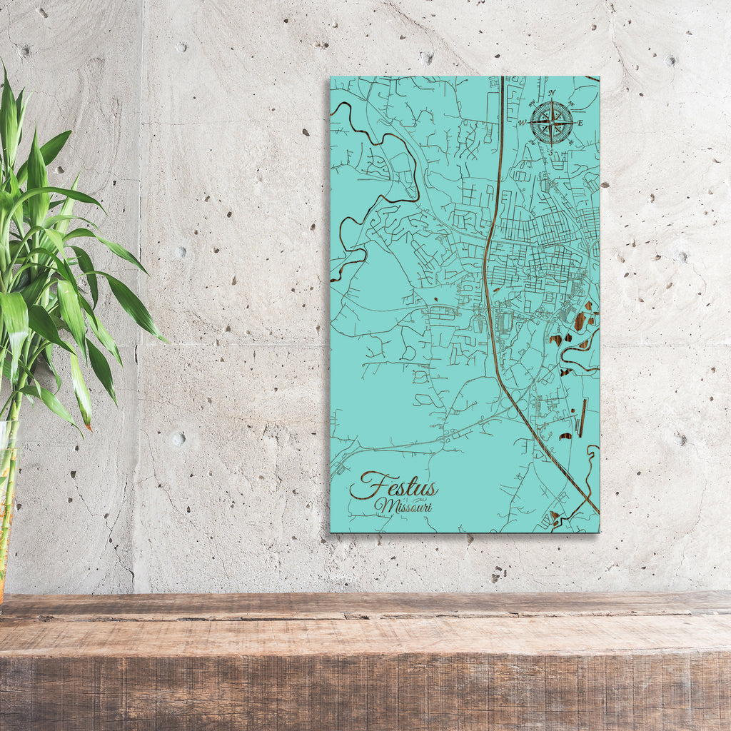 Festus, Missouri Street Map – Fire & Pine