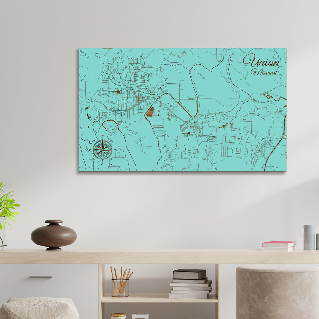 Union, Missouri Street Map – Fire & Pine