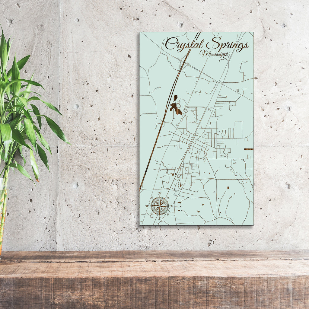 Crystal Springs, Mississippi Street Map – Fire & Pine