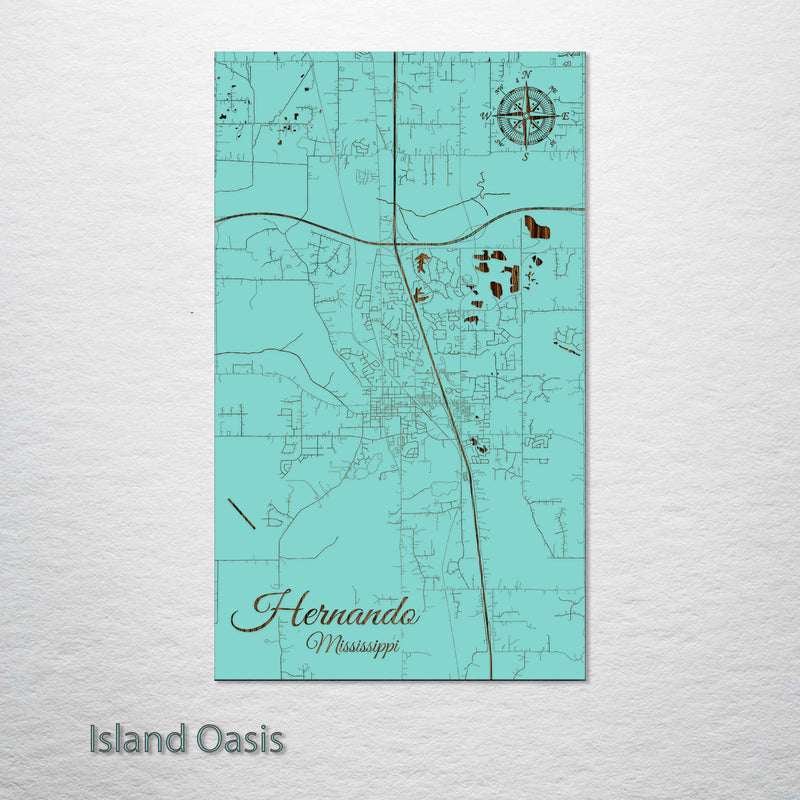 Hernando, Mississippi Street Map – Fire & Pine