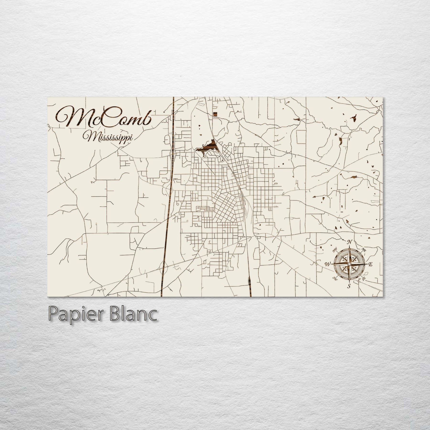 McComb, Mississippi Street Map