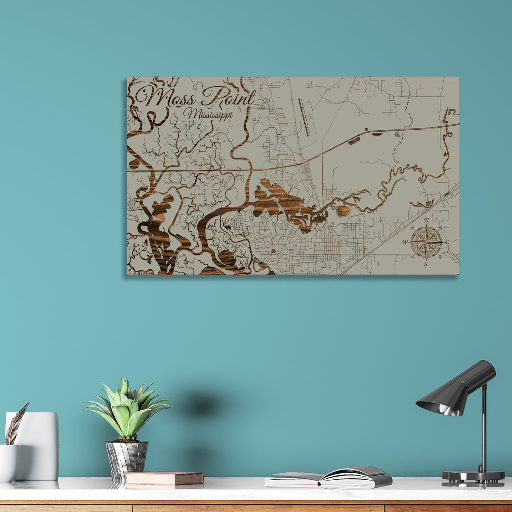 Moss Point, Mississippi Street Map – Fire & Pine