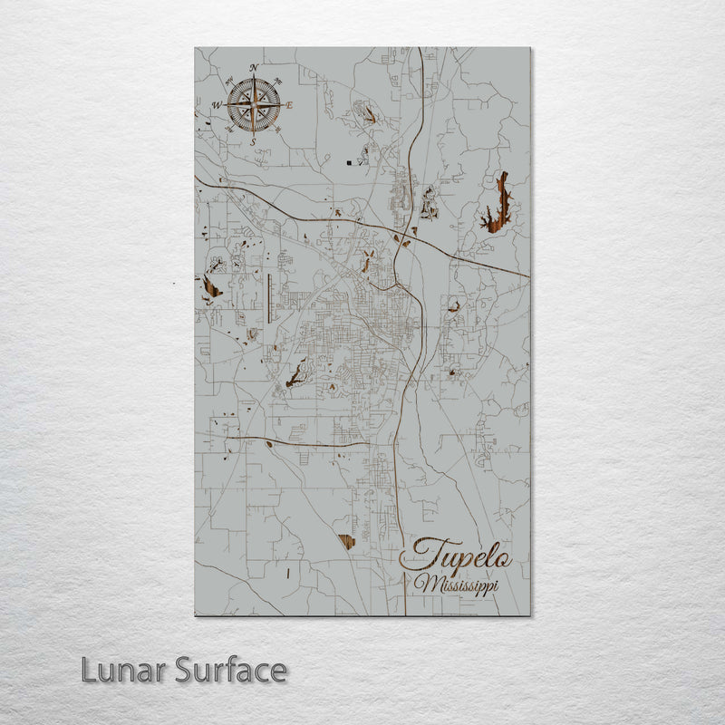 Tupelo, Mississippi Street Map – Fire & Pine