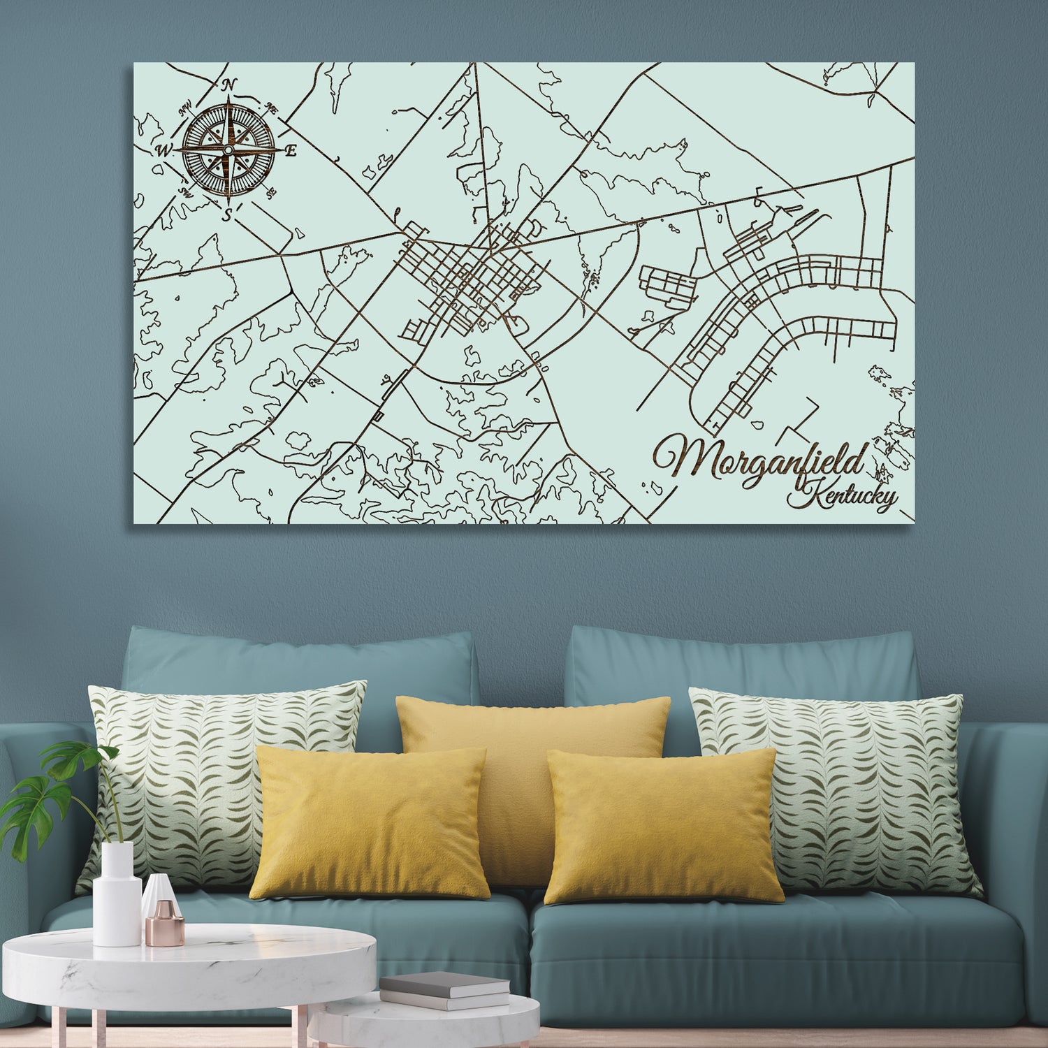 Morganfield, Kentucky Street Map – Fire & Pine