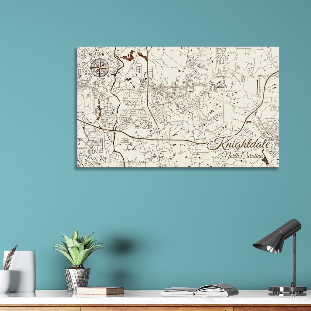 Knightdale, North Carolina Street Map – Fire & Pine