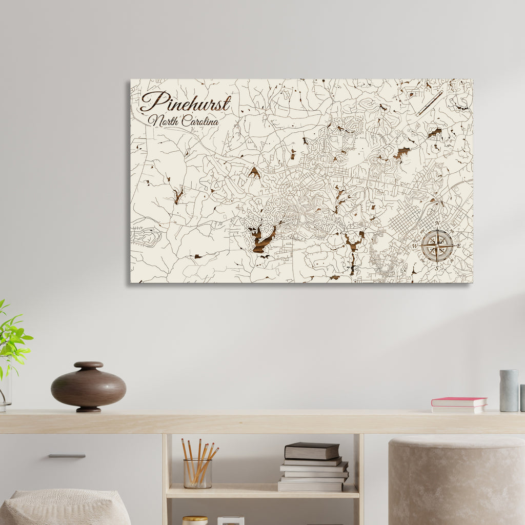 Pinehurst, North Carolina Street Map – Fire & Pine