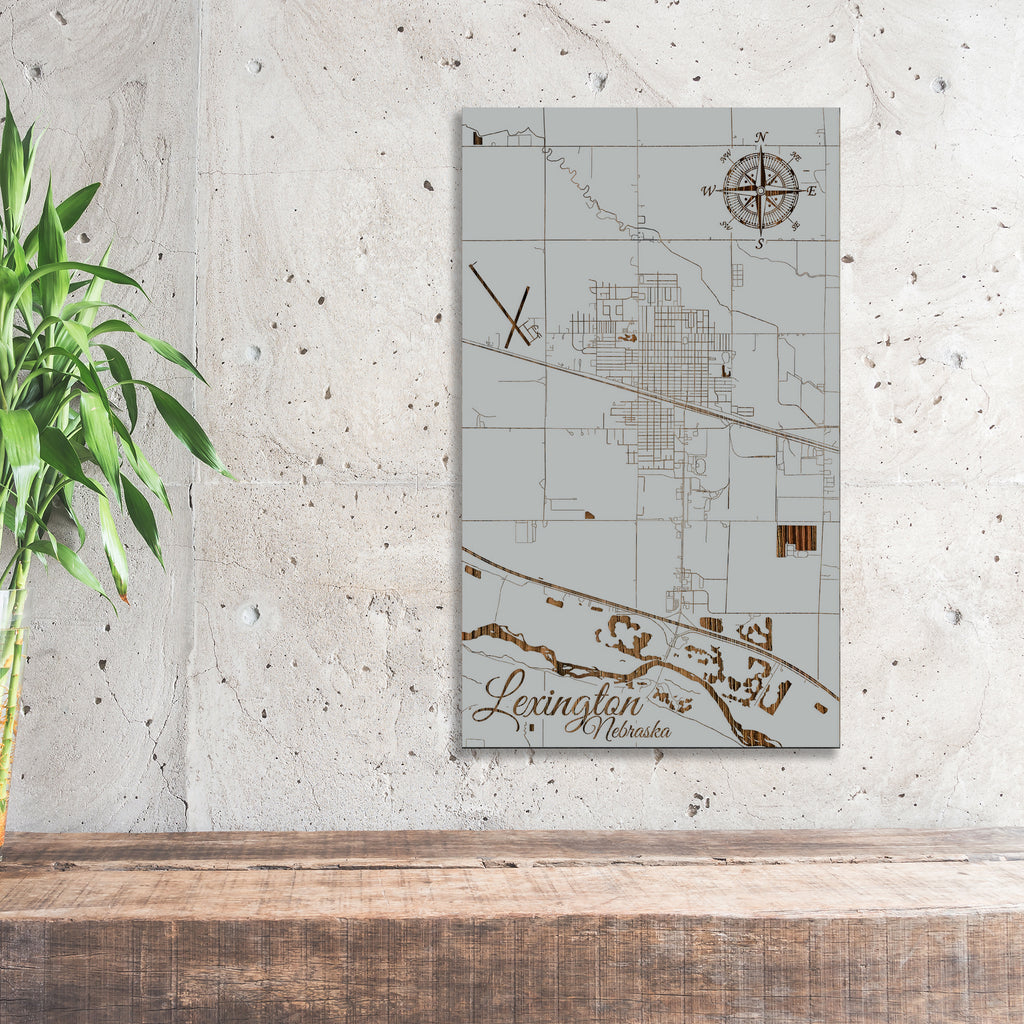 Lexington, Nebraska Street Map – Fire & Pine