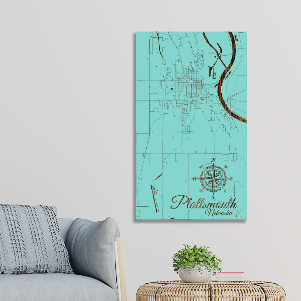 Plattsmouth, Nebraska Street Map – Fire & Pine