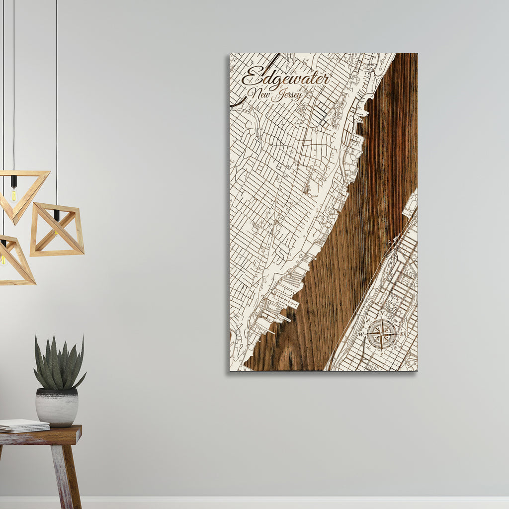 Edgewater, New Jersey Street Map – Fire & Pine