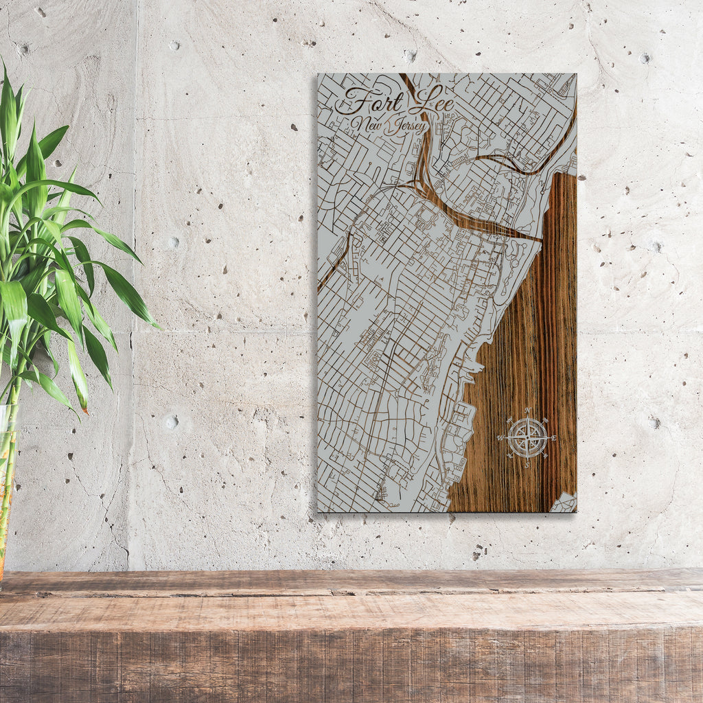 Fort Lee, New Jersey Street Map – Fire & Pine