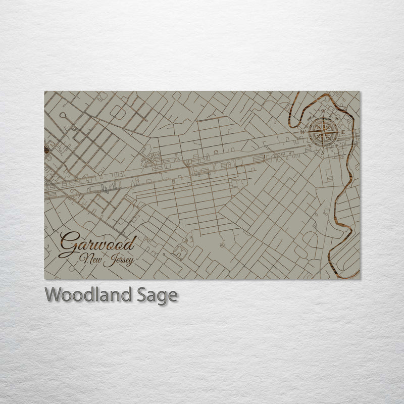 Garwood, New Jersey Street Map – Fire & Pine