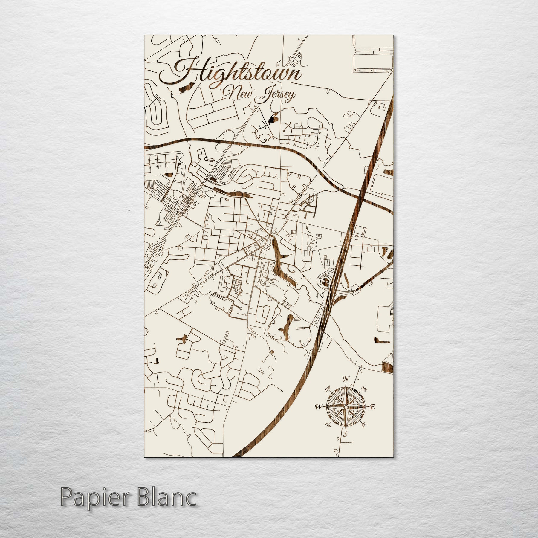 Hightstown, New Jersey Street Map