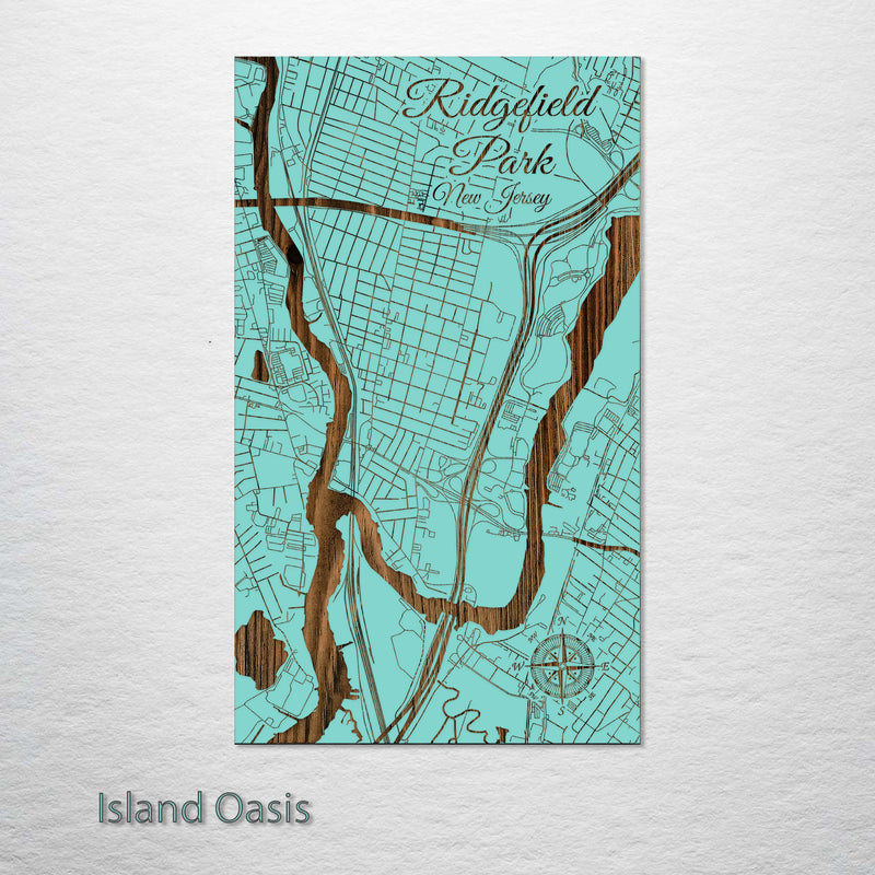 Ridgefield Park, New Jersey Street Map – Fire & Pine