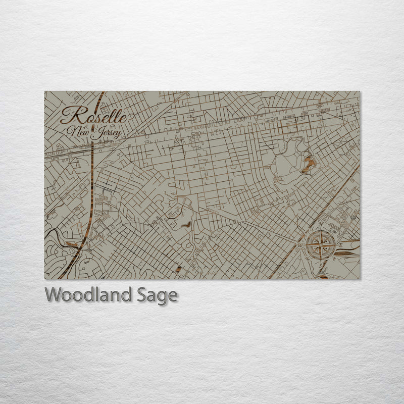 Roselle, New Jersey Street Map – Fire & Pine