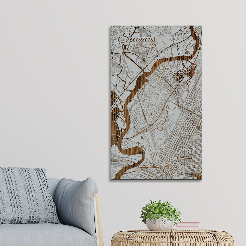 Secaucus, New Jersey Street Map – Fire & Pine