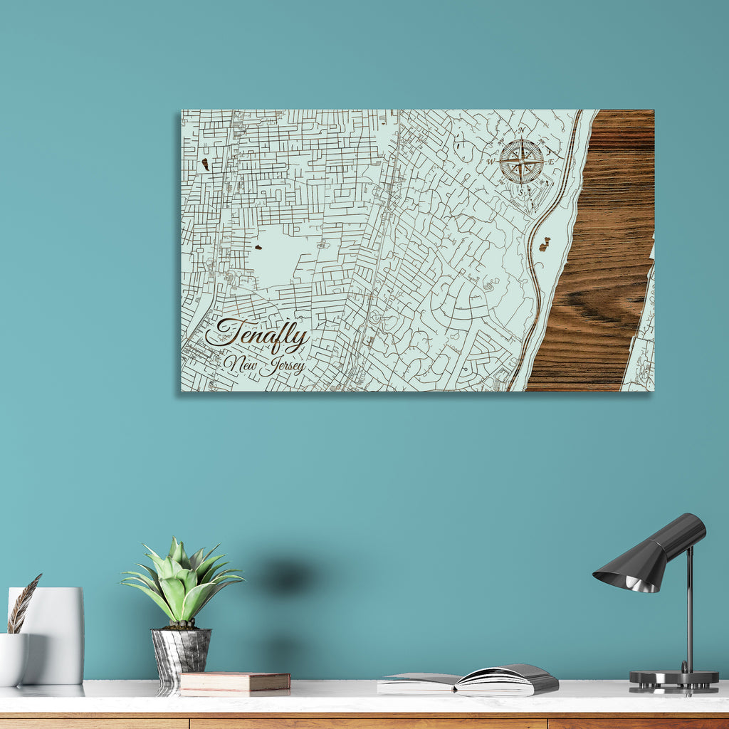 Tenafly, New Jersey Street Map – Fire & Pine