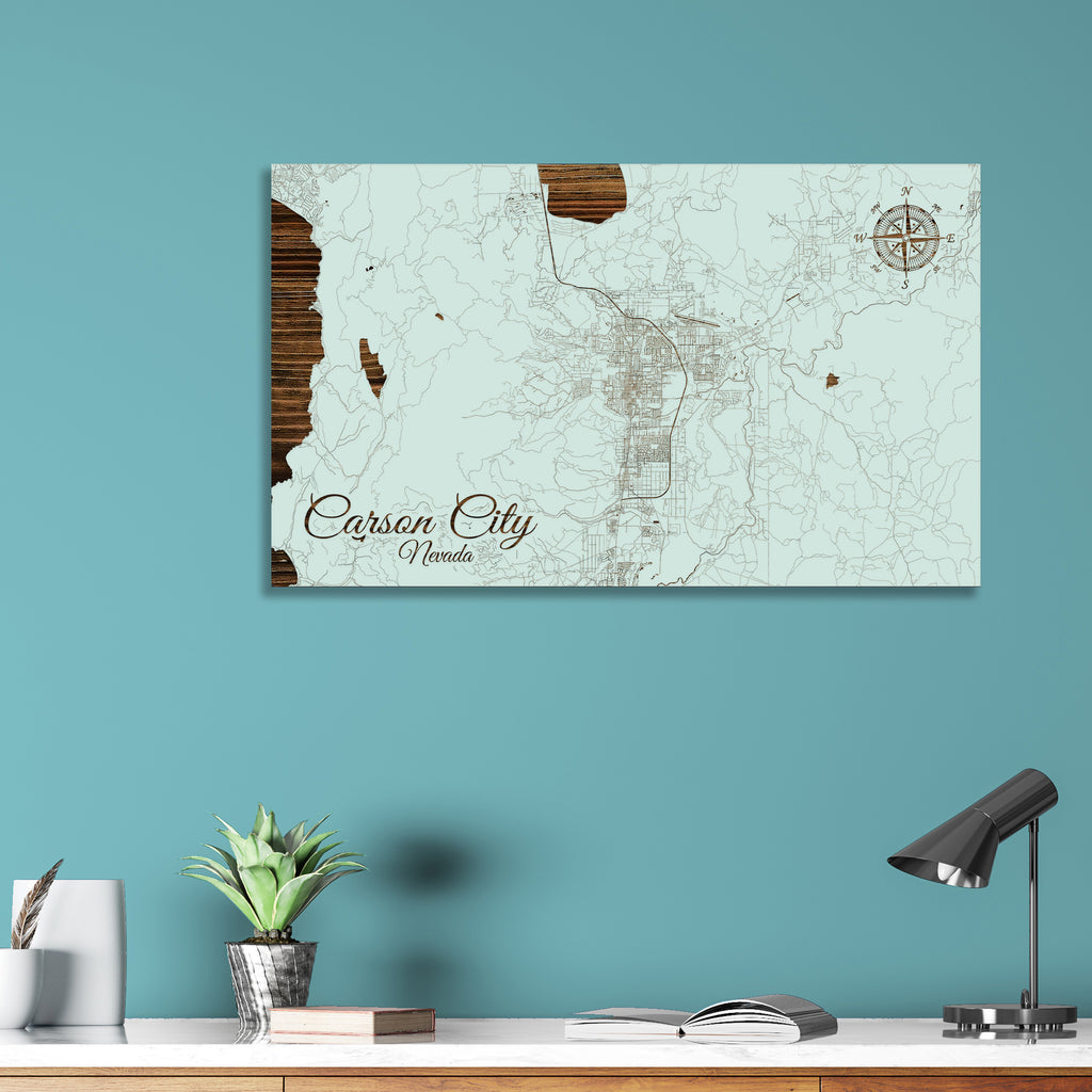 Carson City, Nevada Street Map – Fire & Pine