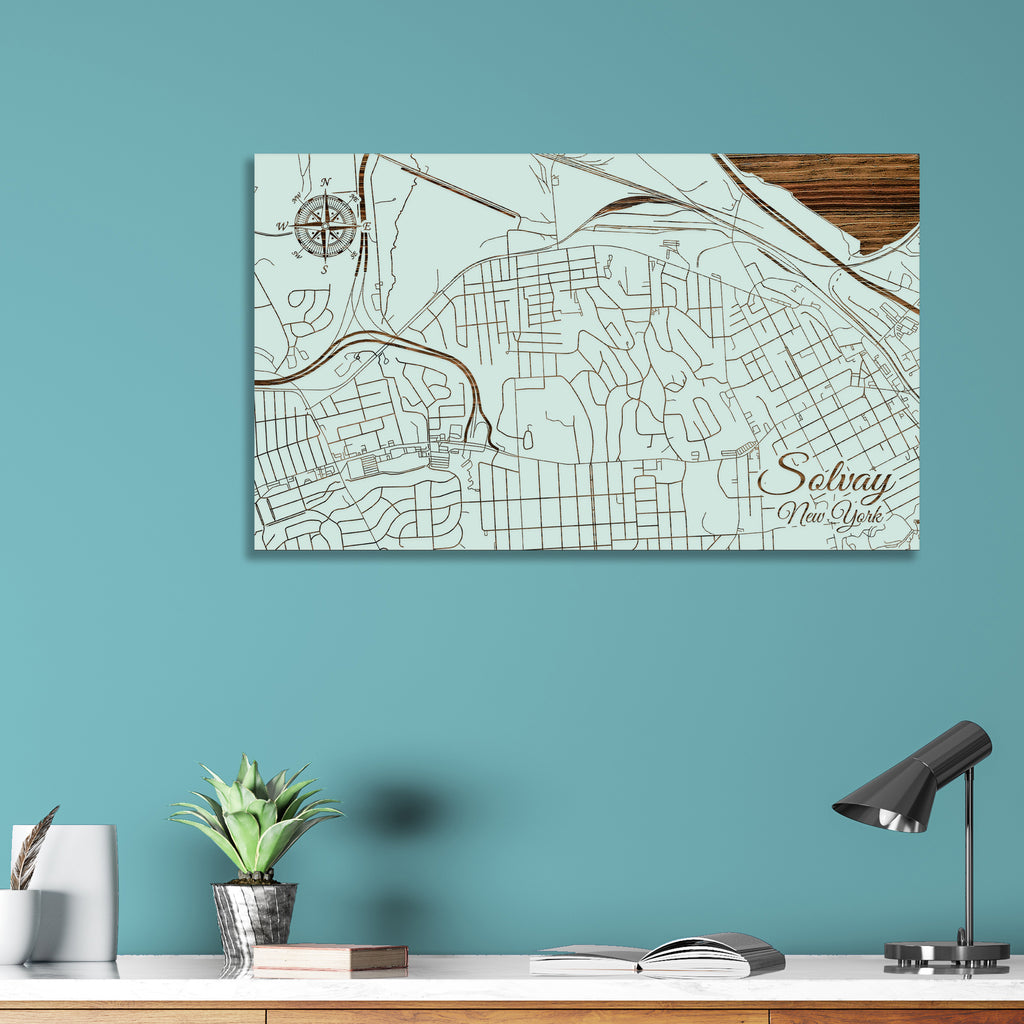 Solvay, New York Street Map – Fire & Pine