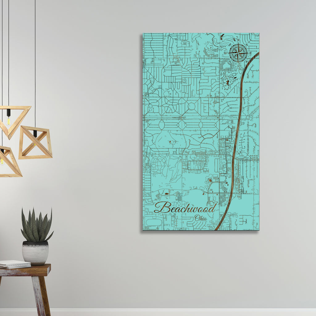 Beachwood, Ohio Street Map – Fire & Pine