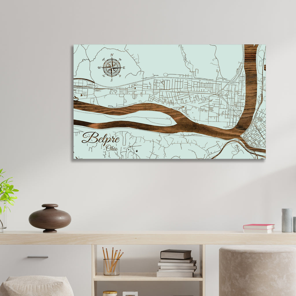 Belpre, Ohio Street Map – Fire & Pine