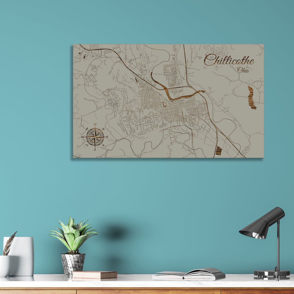 Chillicothe, Ohio Street Map – Fire & Pine