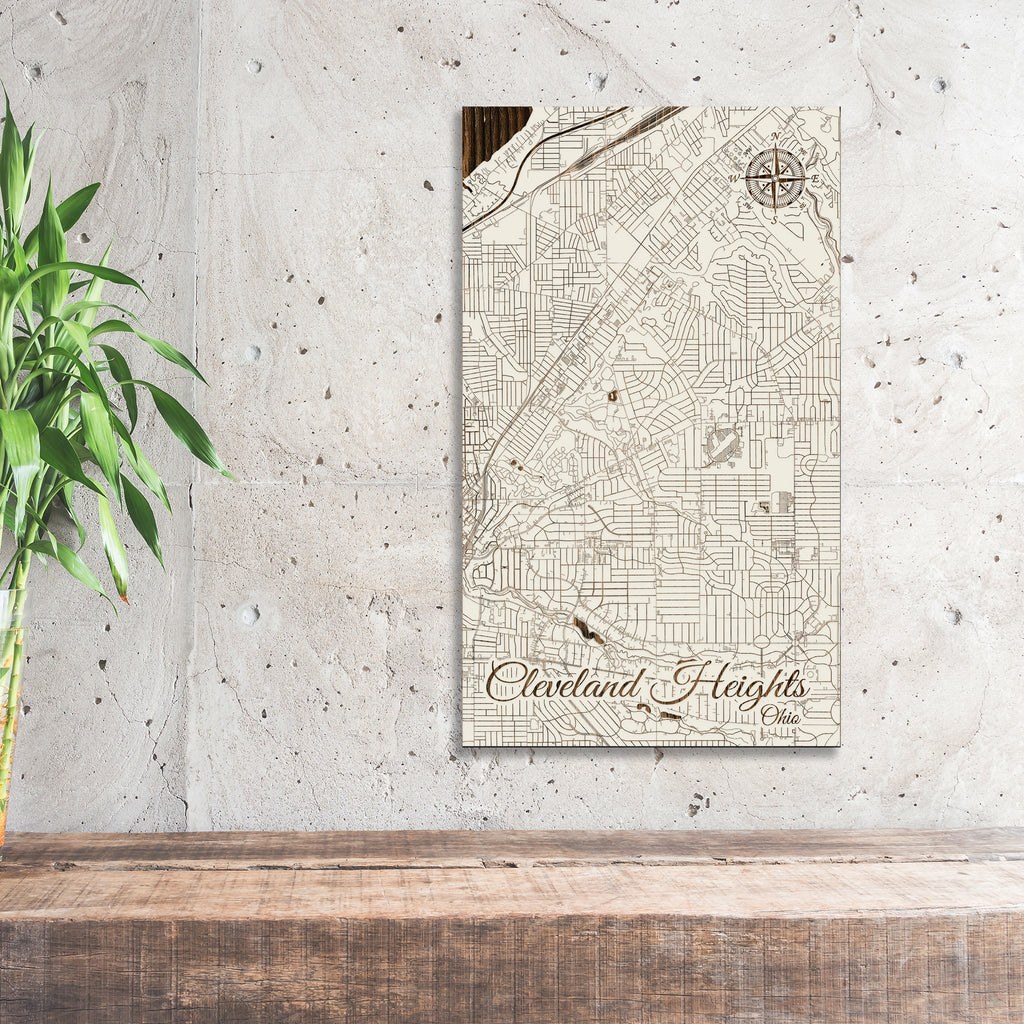 Cleveland Heights, Ohio Street Map – Fire & Pine