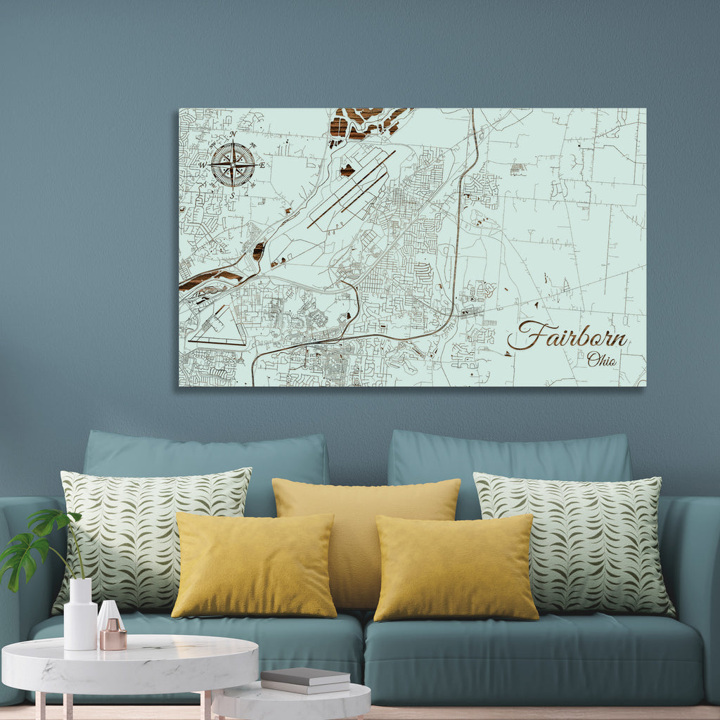 Fairborn, Ohio Street Map – Fire & Pine