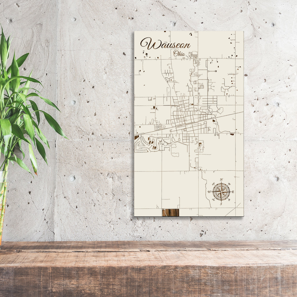 Wauseon, Ohio Street Map – Fire & Pine