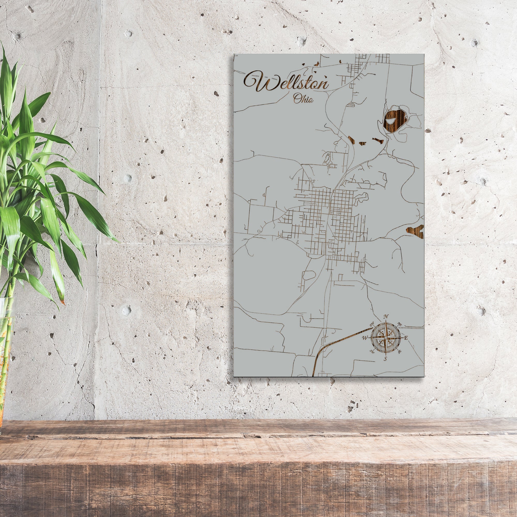 Wellston, Ohio Street Map – Fire & Pine