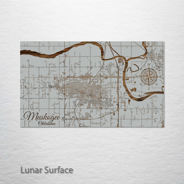 Muskogee, Oklahoma Street Map – Fire & Pine