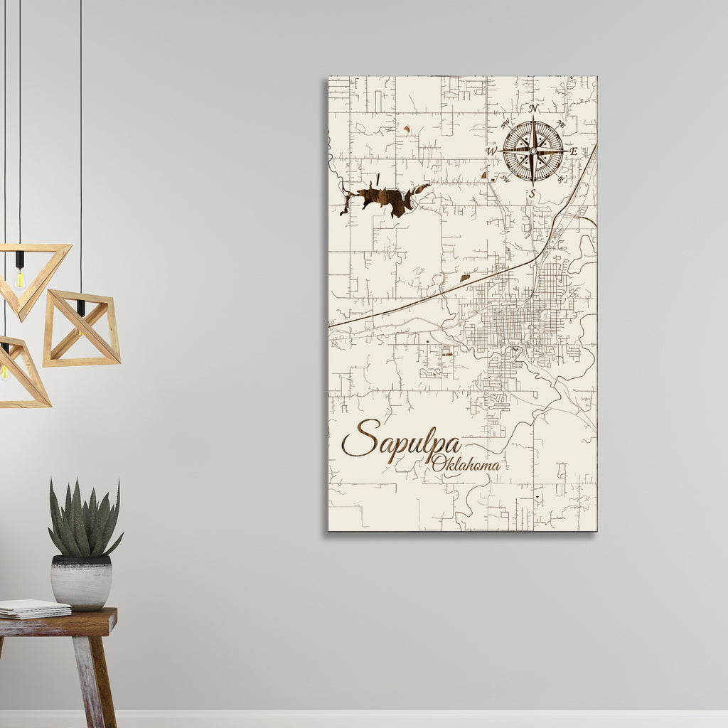 Sapulpa, Oklahoma Street Map – Fire & Pine