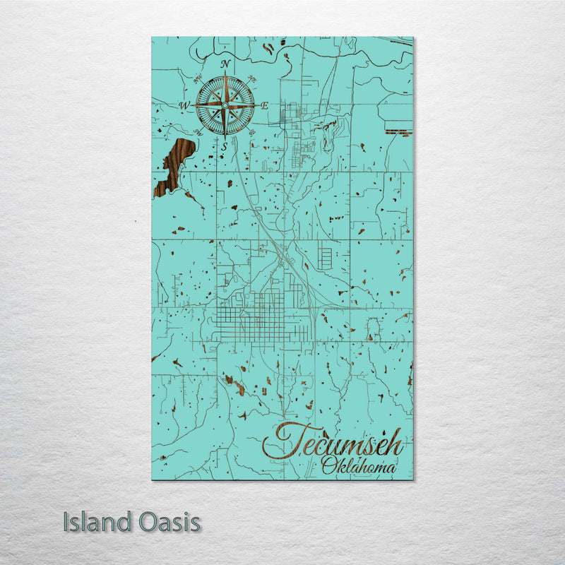Tecumseh, Oklahoma Street Map – Fire & Pine