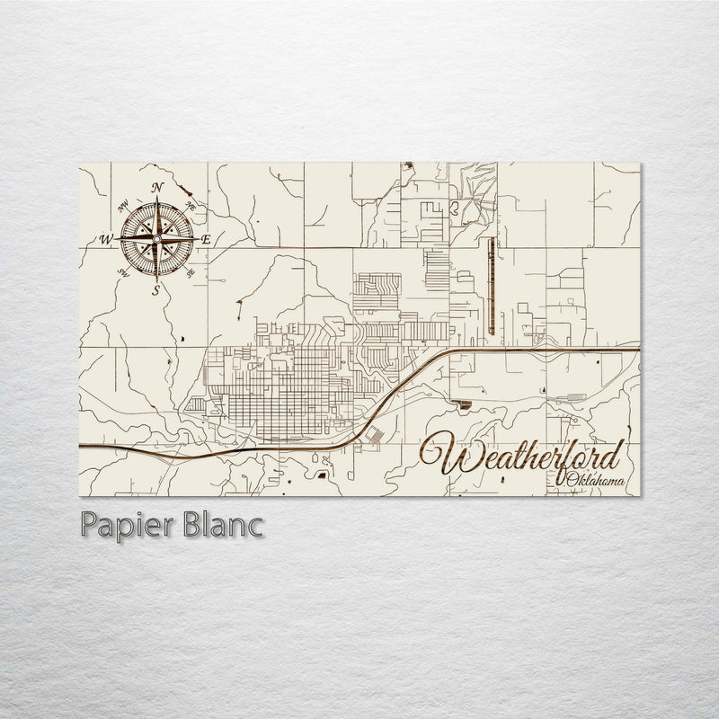 Weatherford, Oklahoma Street Map – Fire & Pine