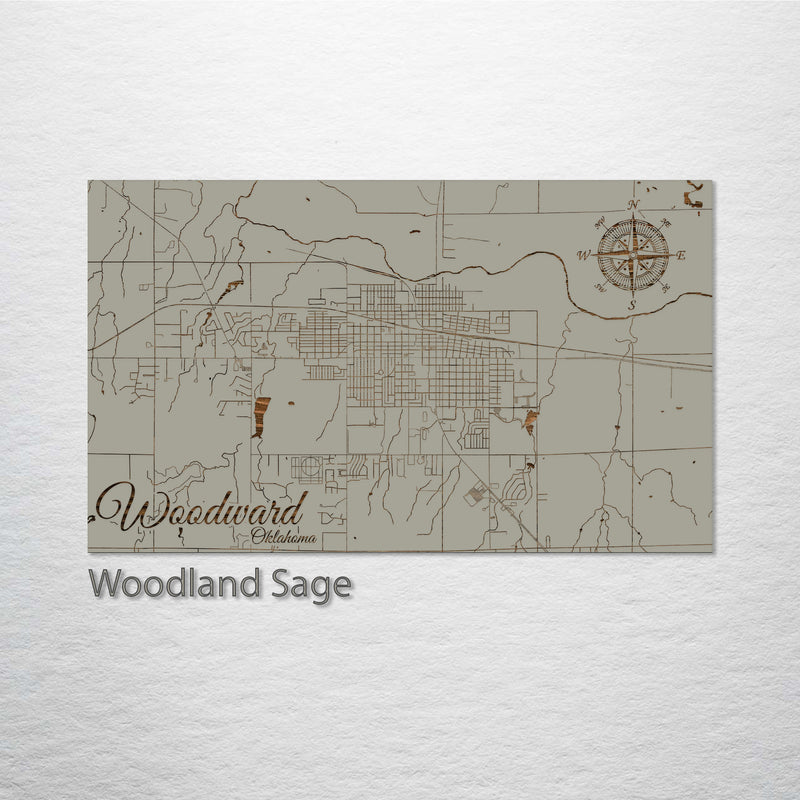 Woodward, Oklahoma Street Map – Fire & Pine