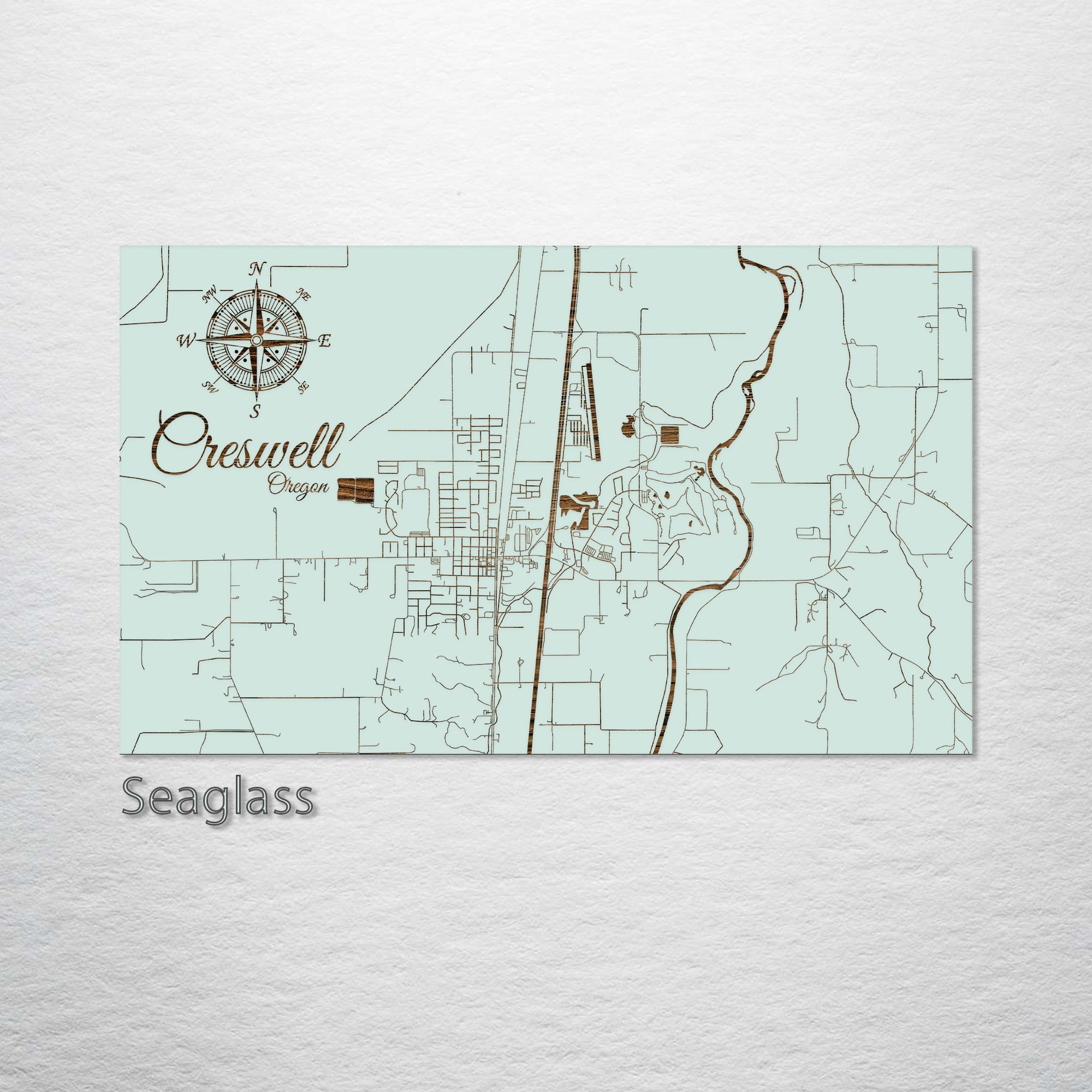 Creswell, Oregon Street Map – Fire & Pine