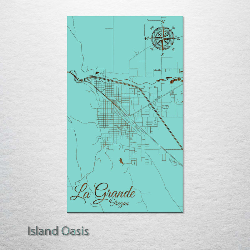 La Grande, Oregon Street Map – Fire & Pine
