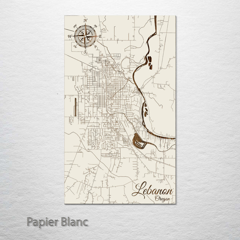 Lebanon, Oregon Street Map – Fire & Pine