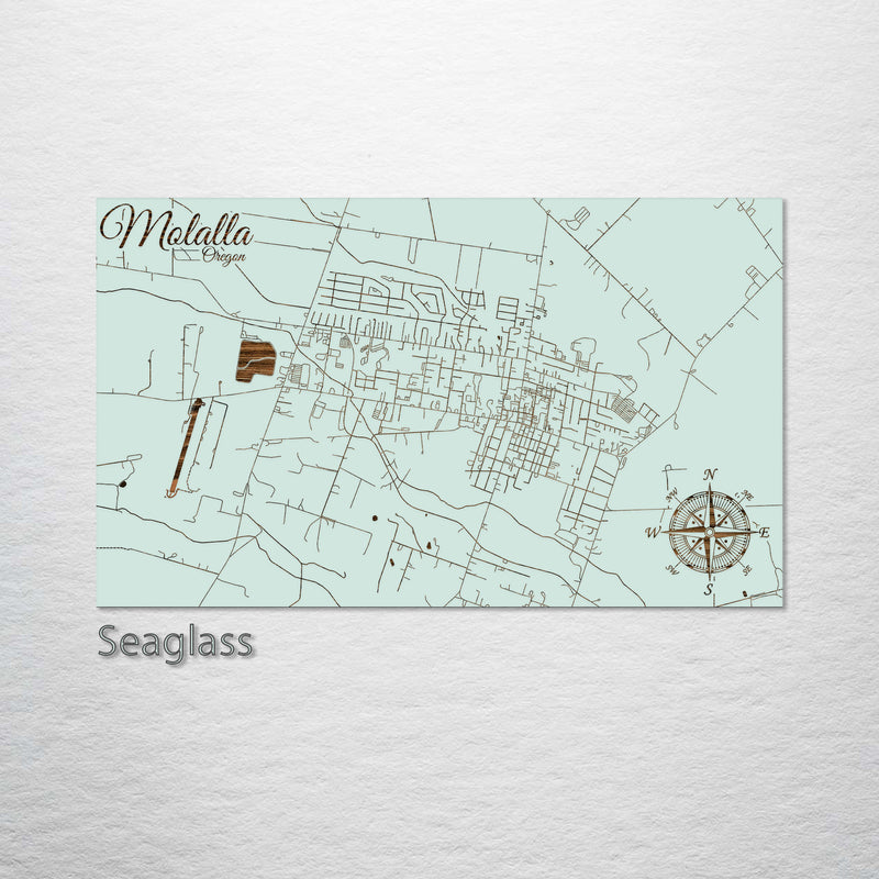 Molalla, Oregon Street Map – Fire & Pine