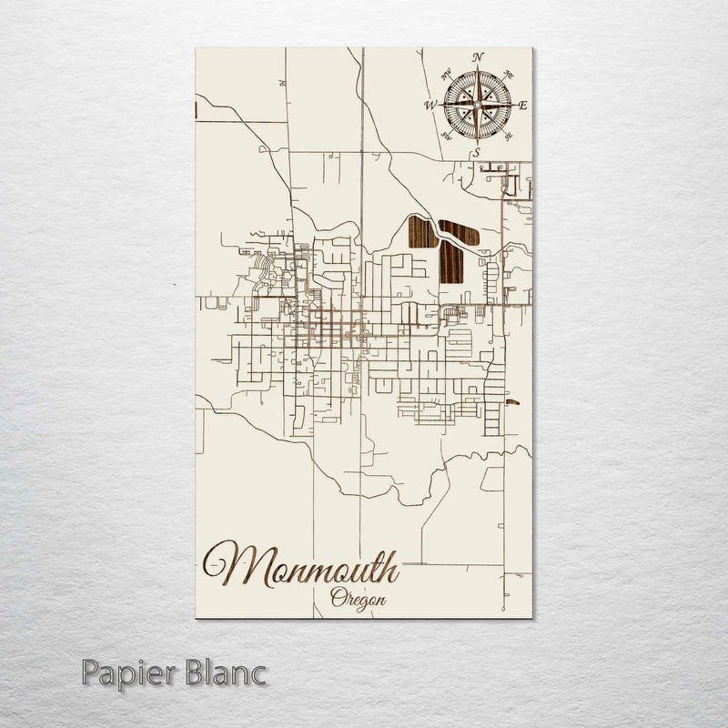 Monmouth, Oregon Street Map – Fire & Pine