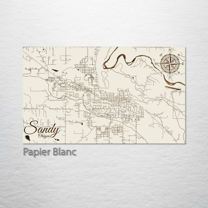 Sandy, Oregon Street Map – Fire & Pine