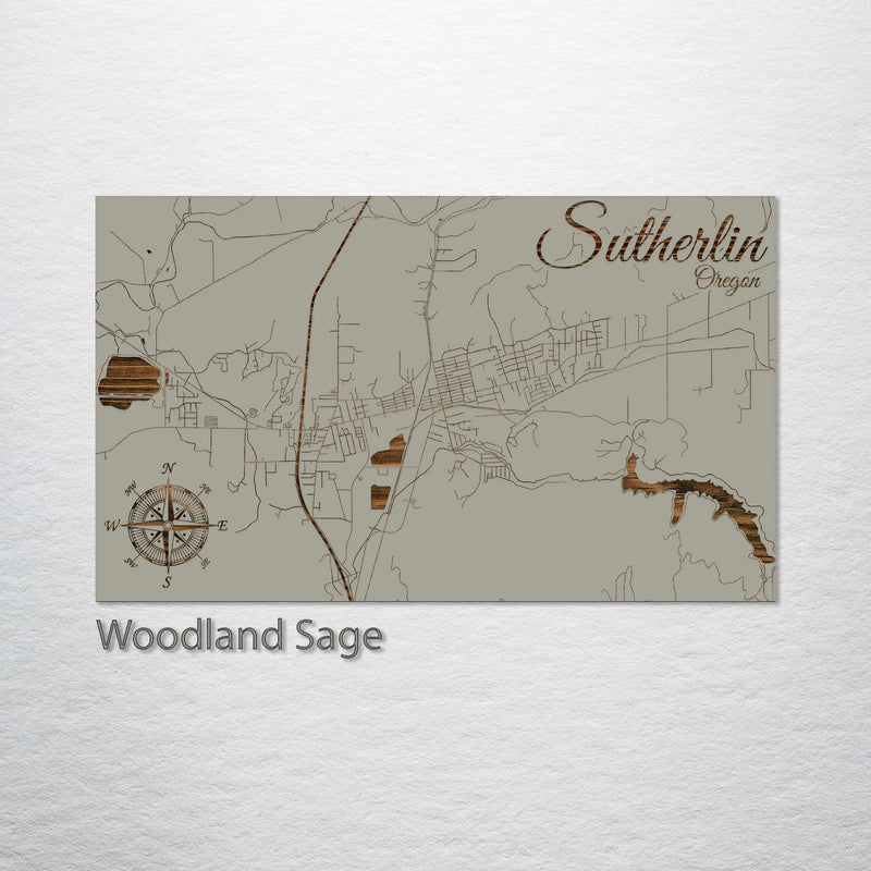 Sutherlin, Oregon Street Map – Fire & Pine