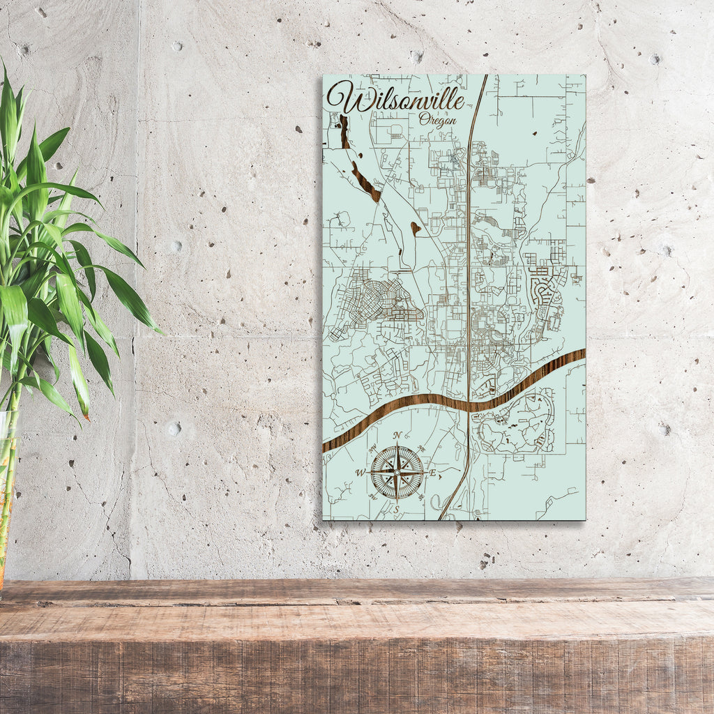 Wilsonville, Oregon Street Map – Fire & Pine