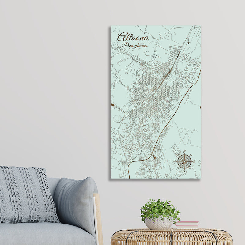 Altoona, Pennsylvania Street Map – Fire & Pine