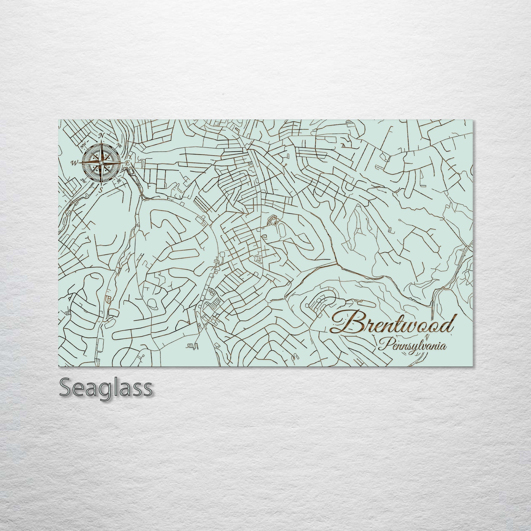 Brentwood, Pennsylvania Street Map