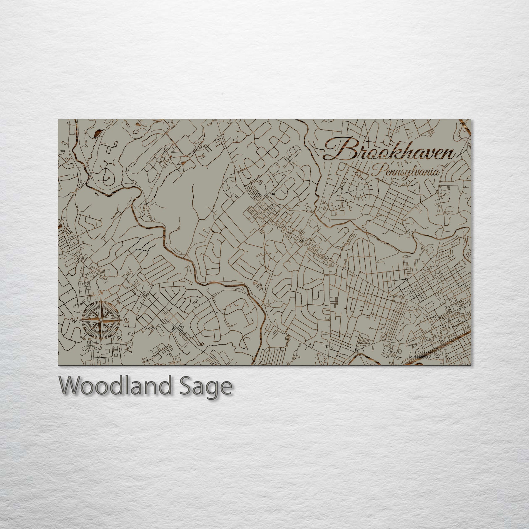 Brookhaven, Pennsylvania Street Map