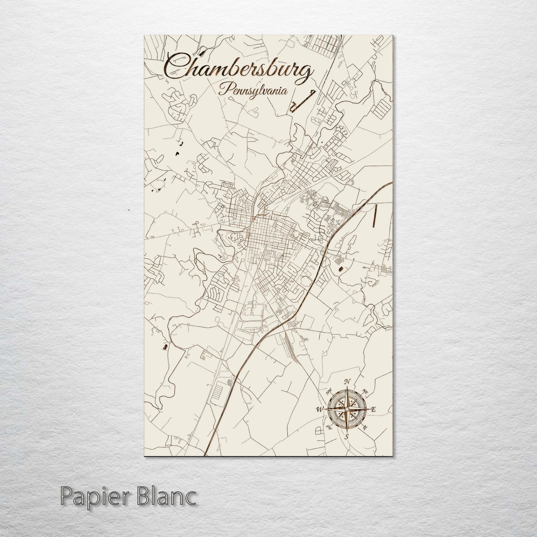 Chambersburg, Pennsylvania Street Map