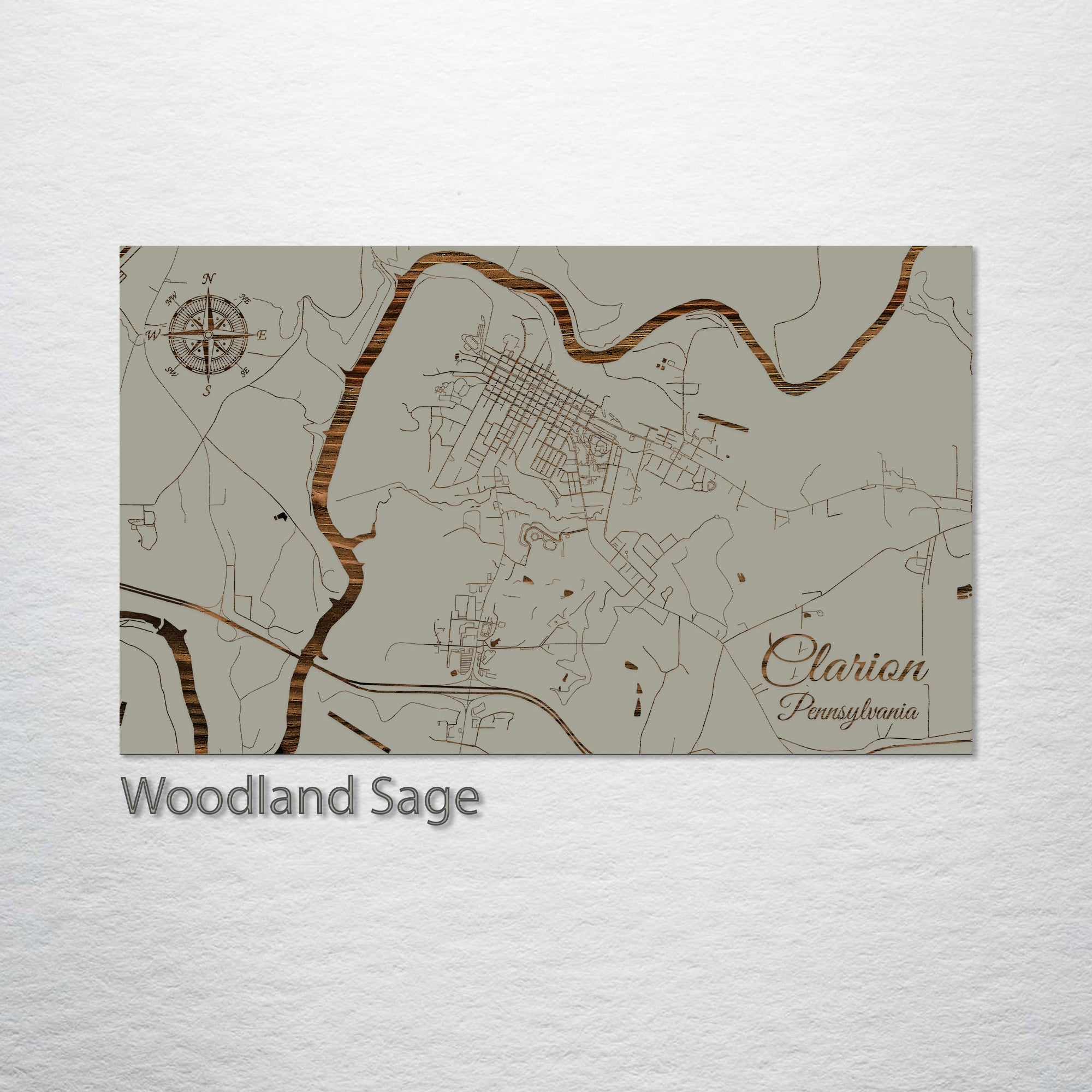 Clarion, Pennsylvania Street Map – Fire & Pine