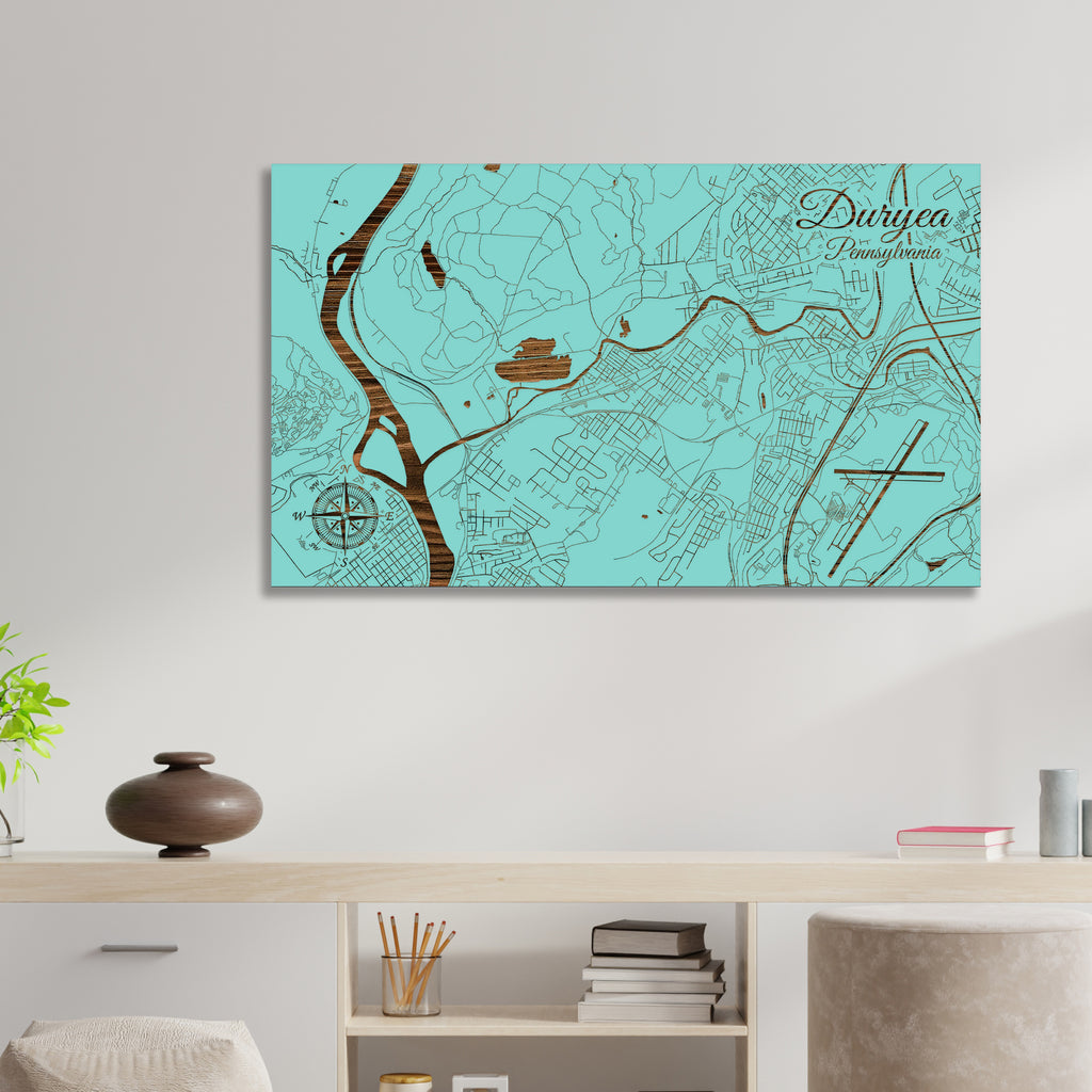 Duryea, Pennsylvania Street Map – Fire & Pine