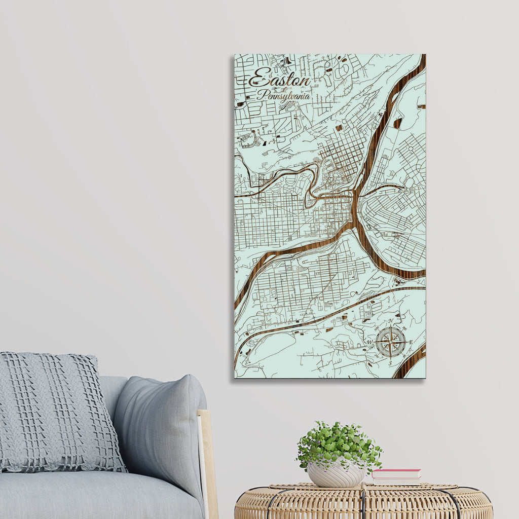 Easton, Pennsylvania Street Map – Fire & Pine